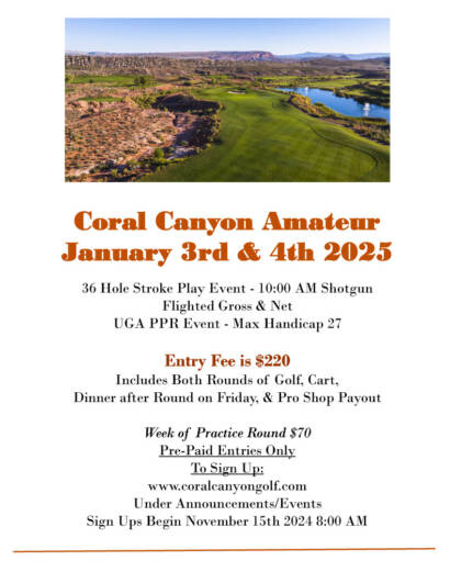 Coral Canyon Amateur – Coral Canyon Golf Course